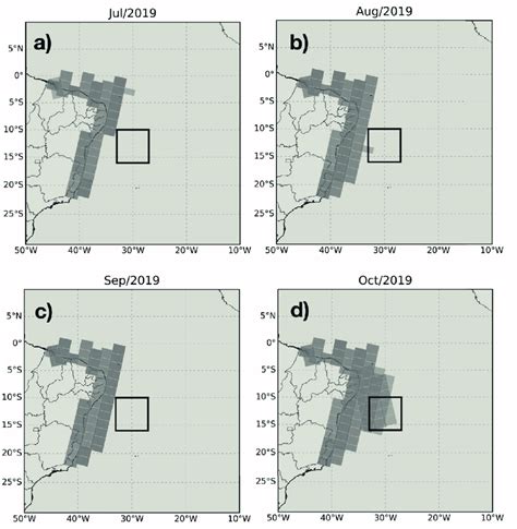 Geographic And Monthly Distribution Of Sentinel 1 Scenes Available For Download Scientific