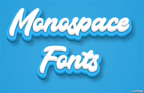 Monospace Fonts Text Effect And Logo Design Font