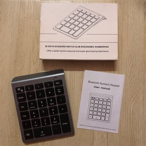 Wireless Bluetooth Numeric 28 Keys Scissors Switch Slim Ergonomic