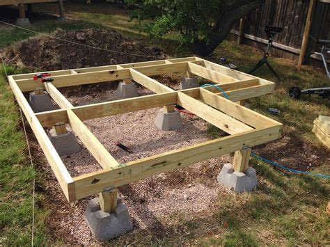 How To Build A Floating Deck Frame