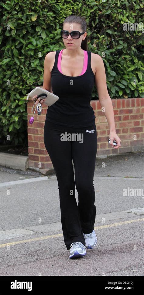 Imogen Thomas In Her Gym Clothes On Route To A Training Session London