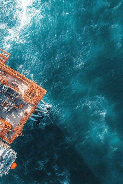 Stunning Photo Of A Vast Offshore Platform Premium Ai Generated Image
