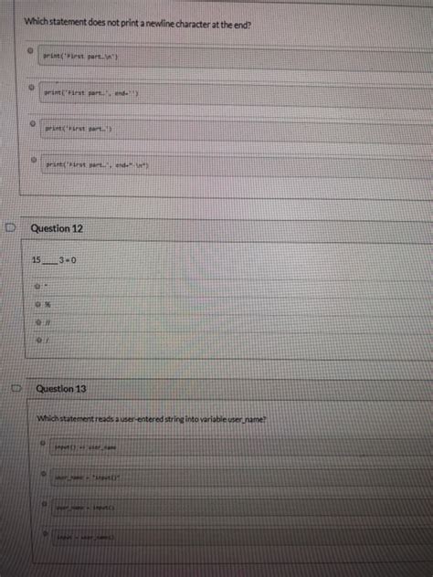 Solved D Question 8 In The Statement The String Enter Your