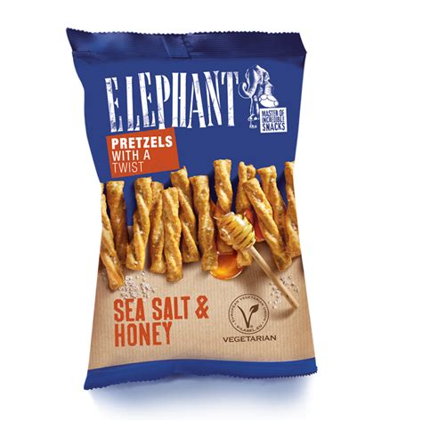 Twisted Pretzels With Sea Salt And Honey Elephantpretzels