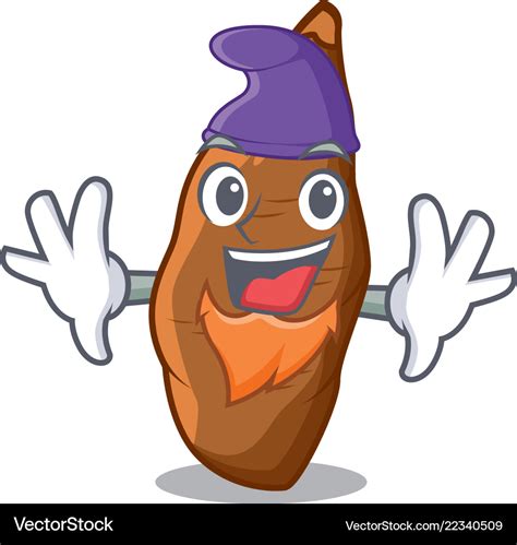 Elf Character Cassava In The Market Fruit Vector Image