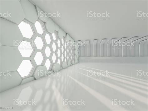 추상적인 현대 건축 배경입니다 3d 렌더링 초현대적에 대한 스톡 사진 및 기타 이미지 초현대적 육각형 사무실 Istock