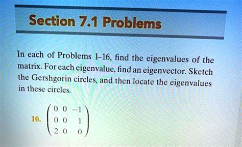 Solvedsection 71 Problems In Each Of Problems 1 16 Find The