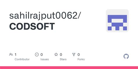 GitHub Sahilrajput0062 CODSOFT