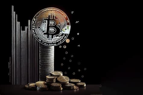 Premium Photo Chart Of Rise And Fall Of Bitcoin Cryptocurrency Laid