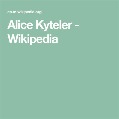 Alice Kyteler Wikipedia Alice Wikipedia