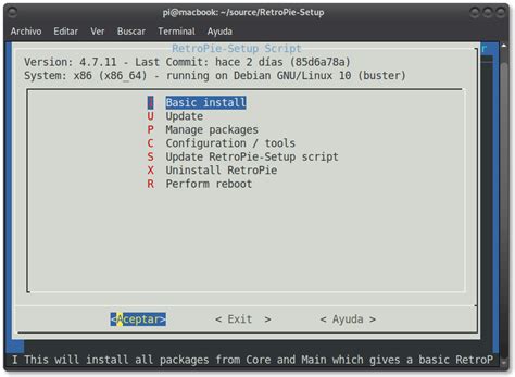 RetroPie Debian GNU Linux Overclock Server
