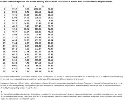 Solved Use This Data Which You Can Also Access By Using This Chegg