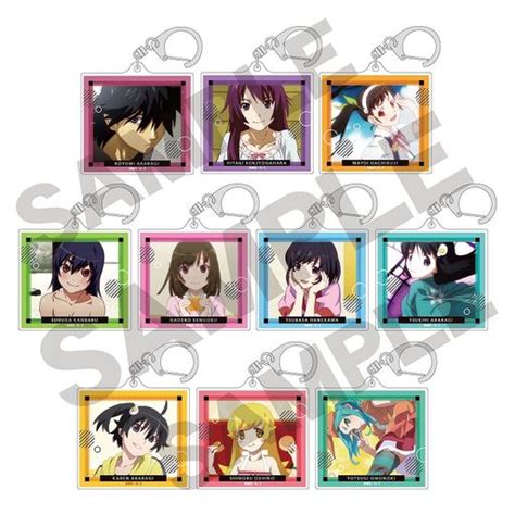 Monogatari Series Trading Acrylic Keychain Classifications —