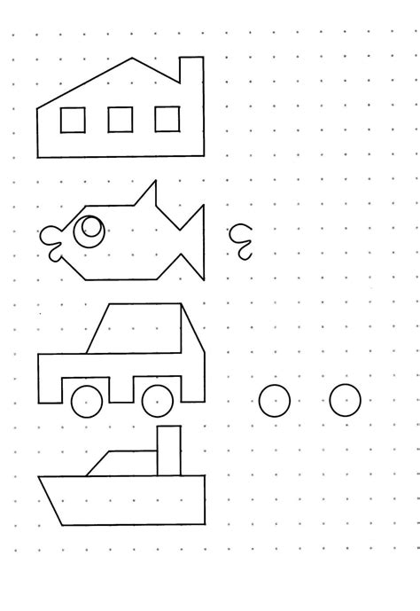Соедини по точкам геометрические фигуры для детей 5 6 лет распечатать картинки Фото подборки