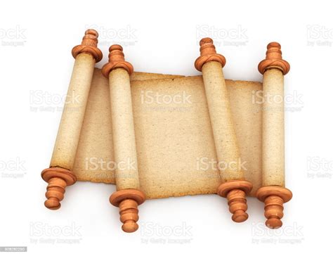 종이입니다 롤 이전에 고립 된 흰색 배경을 스크롤합니다 3 차원 일러스트 레이 션 0명에 대한 스톡 사진 및 기타 이미지 0명 고대의 고풍스런 Istock