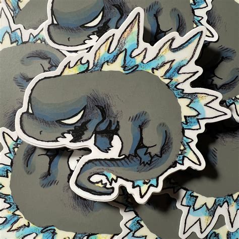 Godzilla Chibi Sticker Dalton Doodles Online Shop