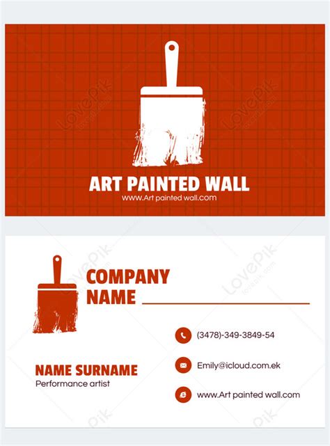 페인트 벽 예술 빨간색 명함 이미지 사진 466935919 무료 다운로드