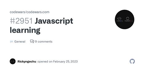 Javascript Learning · Codewars · Discussion 2951 · Github