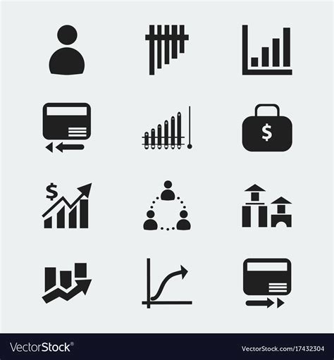 Set Of 12 Editable Statistic Icons Includes Vector Image