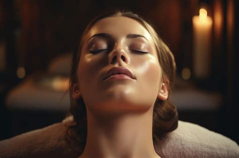 Premium Ai Image Woman Having Massage In Spa Salon Face View