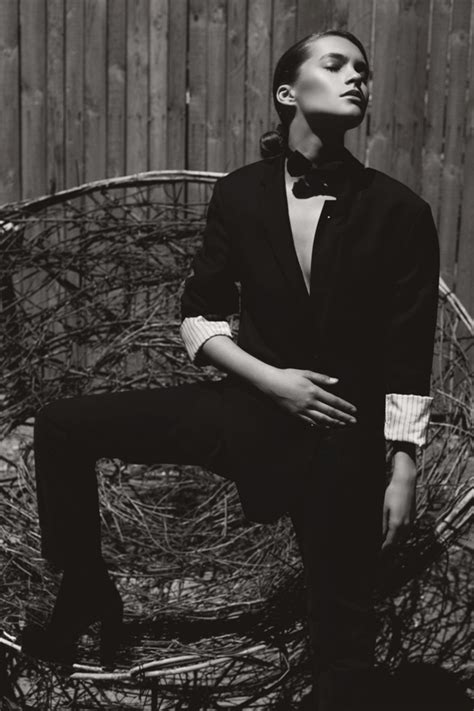 Bow Tie Alina Models Off Duty By Julia Chernih Via Behance Models Off Duty Model Off Duty