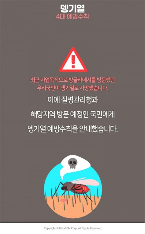 카드뉴스 뎅기열 4대 예방수칙