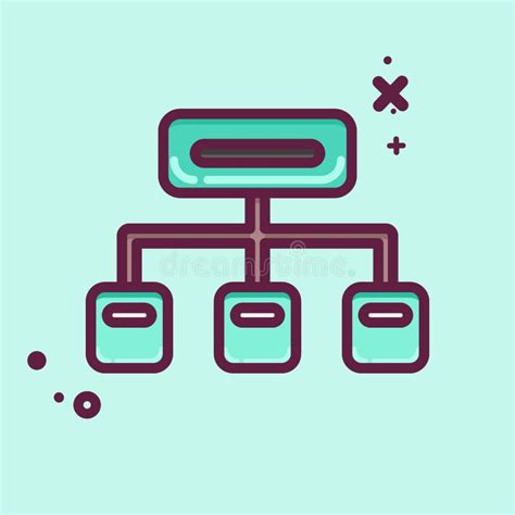 icon clustering related to machine learning symbol mbe style simple