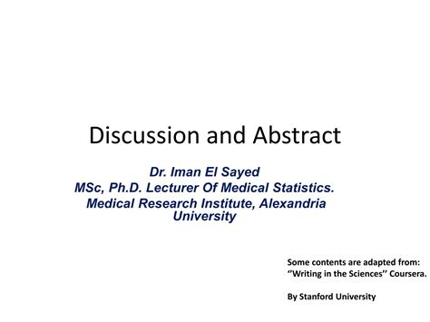 How To Write A Scientific Research Discussion Section Ppt