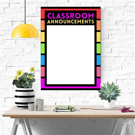 Classroom Schedule Board Etsy