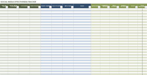 Social Media Spreadsheet Spreadsheet Downloa Social Media Spreadsheet