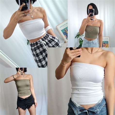 [롱ver추가 1 1할인] 쫀쫀 캡내장 오프숄더 크롭탑 튜브탑 탱크탑 브라탑 캡브라 브라나시 오프숄더탑 이너탑 골지탑 내장캡 끈없는탑 이너나시 이너크롭탑 요가복 운동복나시