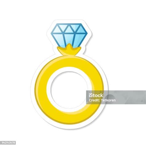 다이아몬드와 금 결혼 반지입니다 인사말 카드에 대 한 옷 인포 그래픽 인쇄 합니다 평면 스타일에서 벡터 일러스트 레이 션 신부에