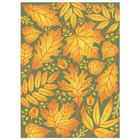 Fall Leaves 3d Embossing Folder Honey Bee Stamps
