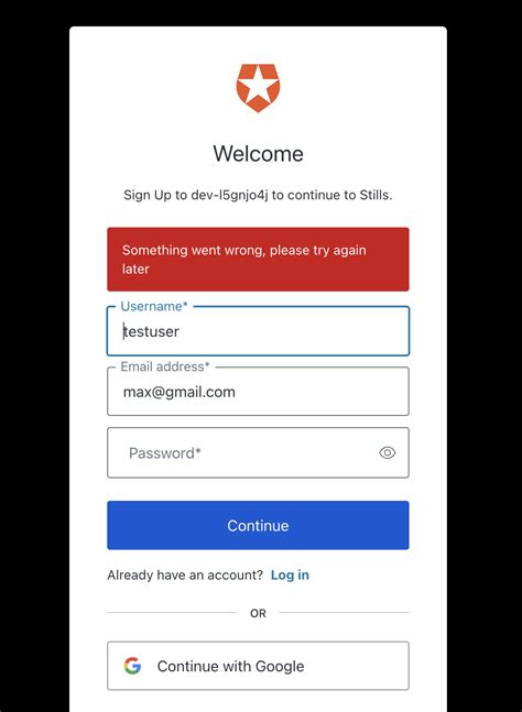 Signing Up With An Already Existing Username Error Is Wrong Ambigous