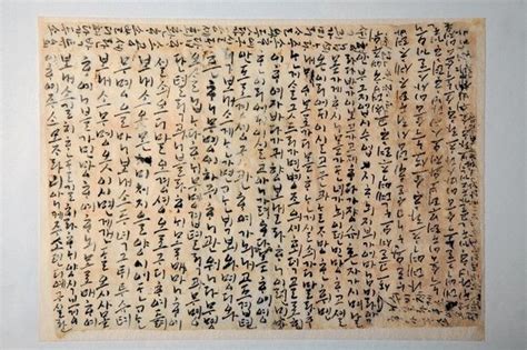 현존 最古 나신걸 한글편지 보물된다 네이트 뉴스
