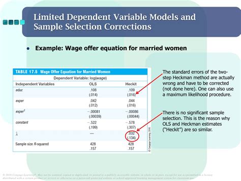 Ppt Model Selection And Corrections For Limited Dependent Variables Powerpoint Presentation