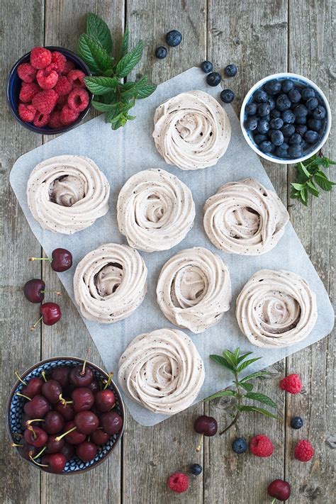 Chocolate Meringue Nests Charlottes Lively Kitchen