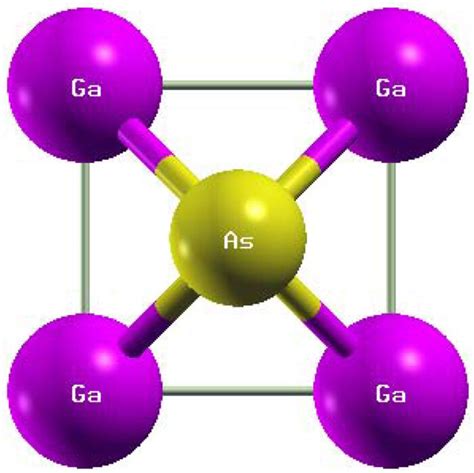 Unit Cell Of 2d Structure Pristine Gaas Semiconductor Download