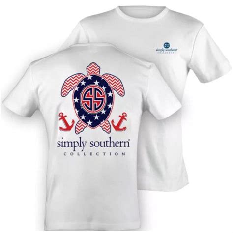 Simply Southern Preppy Turtle Printed Tees Simply Southern T Shirts