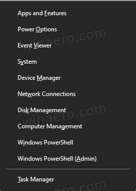Re Arrange Or Delete Win X Menu Commands In Windows