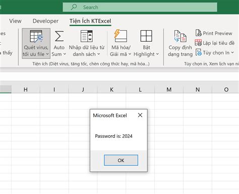Cách Phá Password Open File Excel Không Cần Phần Mềm Ktexcel