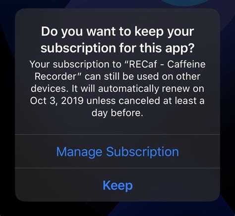 Deleting An App With Auto Subscription Will Now Prompt You R