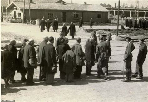 Nazi Guards Photos Of Auschwitz Victims Being Sent For Execution