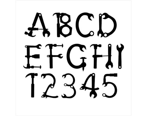 Tool Font Ttf Svg Png Mr Fix Font Otf Tools Alphabet Tool Letters Mr Fix Font Svg Ttf Dad