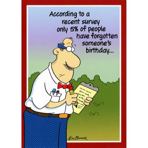 Oatmeal Studios Survey Taker Funny Humorous Birthday Card 1 Card 1