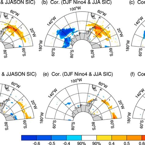 Spatial Patterns Of Correlations Between The Djf Niño4 Index And The