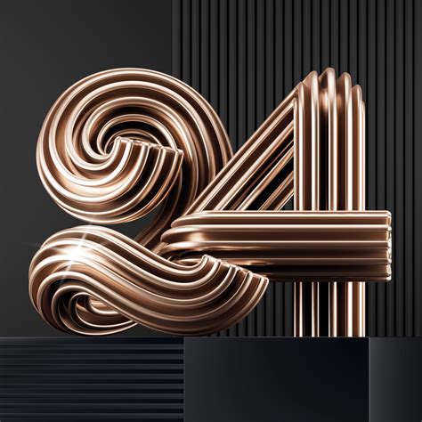 3d Type Explorations Behance