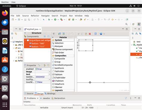 Wayland Support For Swt Editor Issue Eclipse Windowbuilder