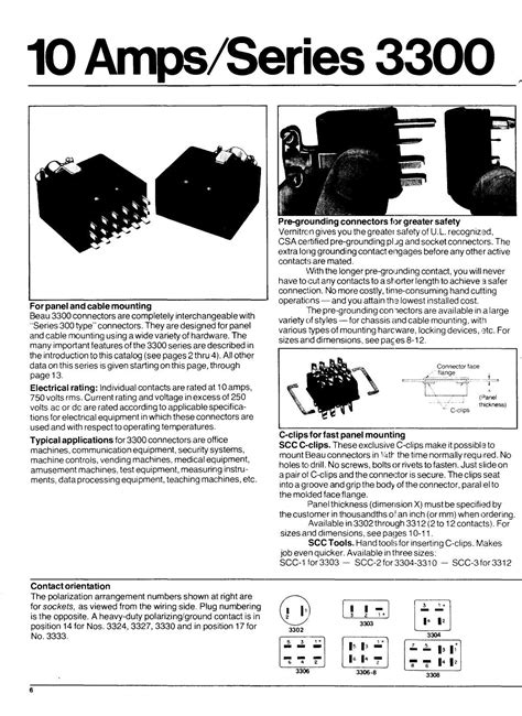 10 Ampsseries 3300 Pre Grounding Connectors Chatwithmanuals Interactive Technical Guides