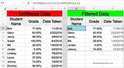 Using The FILTER Function In Excel Single Or Multiple Conditions